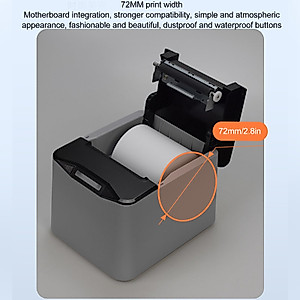 Septpenta Bluetooth Thermal Receipt Printer, 80 mm POS Printer, Supported Drawer Thermal Label Printer with Auto Cutting for Logistic Milk Tea Shop POS System