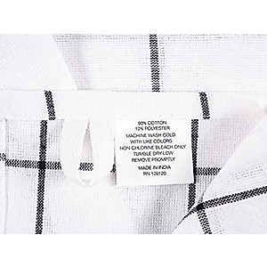 KAF Home Pantry Holiday Black Gold Christmas Tree Words Kitchen Dish Towel Set of 4, Cotton Rich, 18 x 28-inch