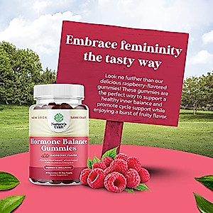 Hormone Balance for Women of All Ages - PMS Gummies and Cycle Support Supplements for Women with Vitamin B6 and Dong Quai Gummy Vitamin - Menopause Relief Mood Support Supplement PMS Support for Women