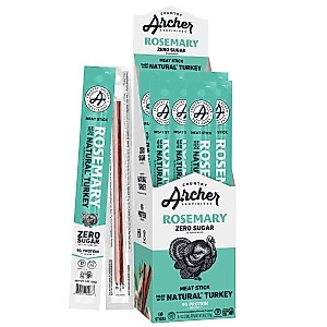 Rosemary Turkey Sticks by Country Archer, 100% Natural, Gluten Free, High Protein Snacks, 1 Ounce, 18 Count