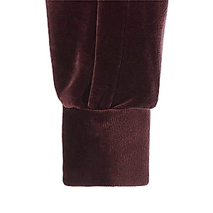 PUMA Men's Iconic T7 Velour Track Jacket, Fudge, XL