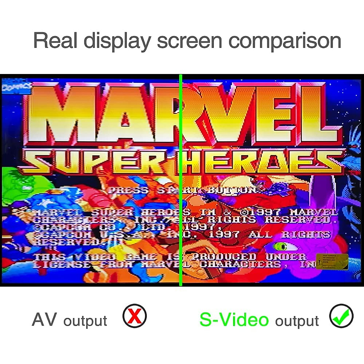 1080P Upscaler Adapter for All Saturn Console HDTV Converter Adapter S-Video Input 4:3/16:9 aspect ratio switching