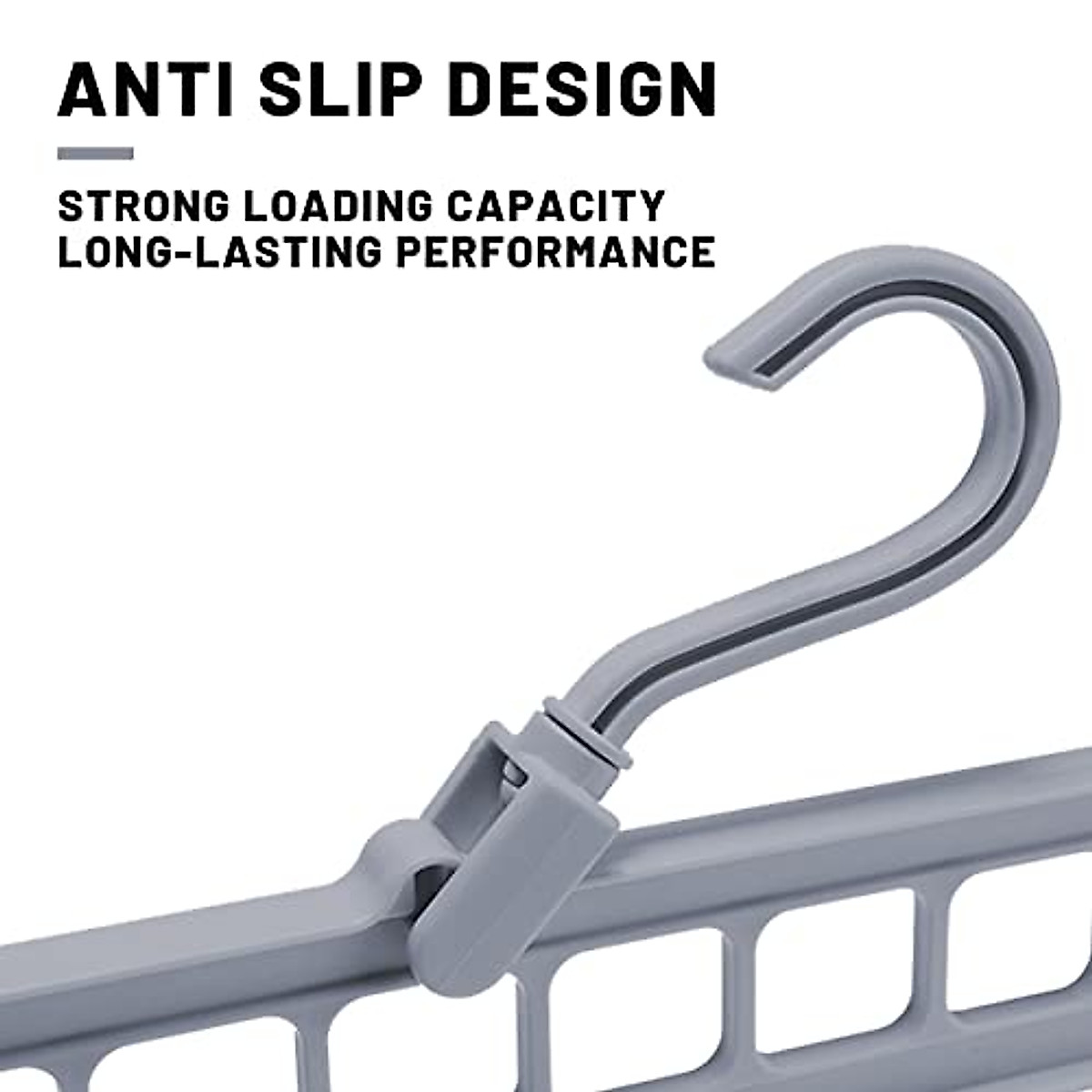 Magic Clothes Hangers Space Saving 5 Pack, Home Multifunction Smart Closet Organizer and Storage, Wardrobe Clothing Hanger Flexible Rack 9 Slots, Innovative Design for Clothes, Shirts, Pants