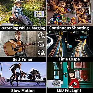 Digital Camera Cheap, UIKICON 4K 44MP Kids Camera with 32GB SD Card, 2.4 Inch Point and Shoot Camera with 16X Digital Zoom, Compact Camera for Kids Teens Boys Girls Adults Students Seniors(X3-Purple1)