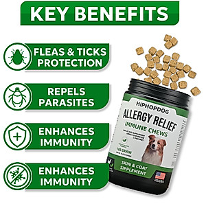 Multivitamin Dog Supplement, Glucosamine Chondroitin for Dogs, Probiotics, Omega Fish Oil, Dog Supplements & Vitamins, Dog Vitamins for Skin and Coat Allergies, (Beef 180 ct)