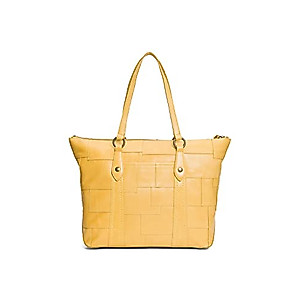 Frye Melissa Patchwork Zip Shopper, Yellow
