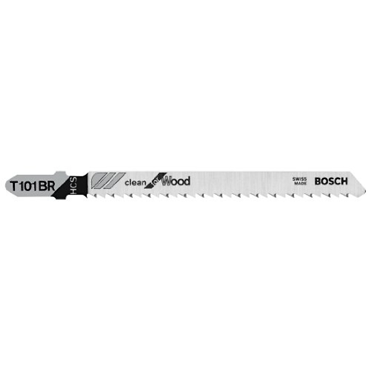 BOSCH T101BR100 100-Piece 4 In. 10 TPI Reverse Pitch Clean for Wood T-Shank Jig Saw Blades