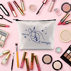 TOBGB Album Gift For Fan Singer Inspired Song Lyrics Zipper Cosmetic Bag Singer's Merchandise Music Lover Gift (Lighter Meet Me)