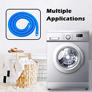 Daisypower Air Conditioner Drain Hose Pipe,Universal 5.2ft for Mini Split Air Conditioner Ductless Heat Pump,Semi-Automatic Washing Machine