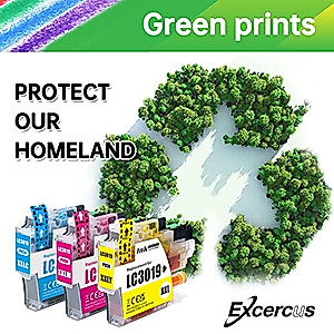EXCERCUS Compatible LC3019 XXL Ink Cartridges Replacement Work for Brother MFC-J6530DW MFC-J6930DW MFC-J6730DW MFC-J5330DW Printer 3-Pack (1LC3019C, 1LC3019M, 1LC3019Y)