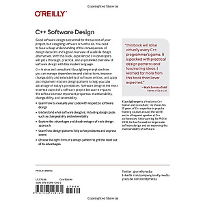 C++ Software Design: Design Principles and Patterns for High-Quality Software