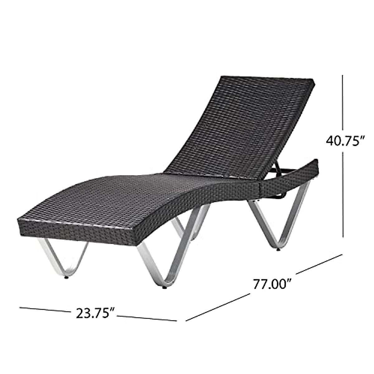 Christopher Knight Home Manuela Chaise Lounge Set, 2-Pcs Set, Multibrown