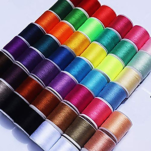 45 spools Sewing Thread Kits Polyester for Hand & Machine Sewing Total 4500yards