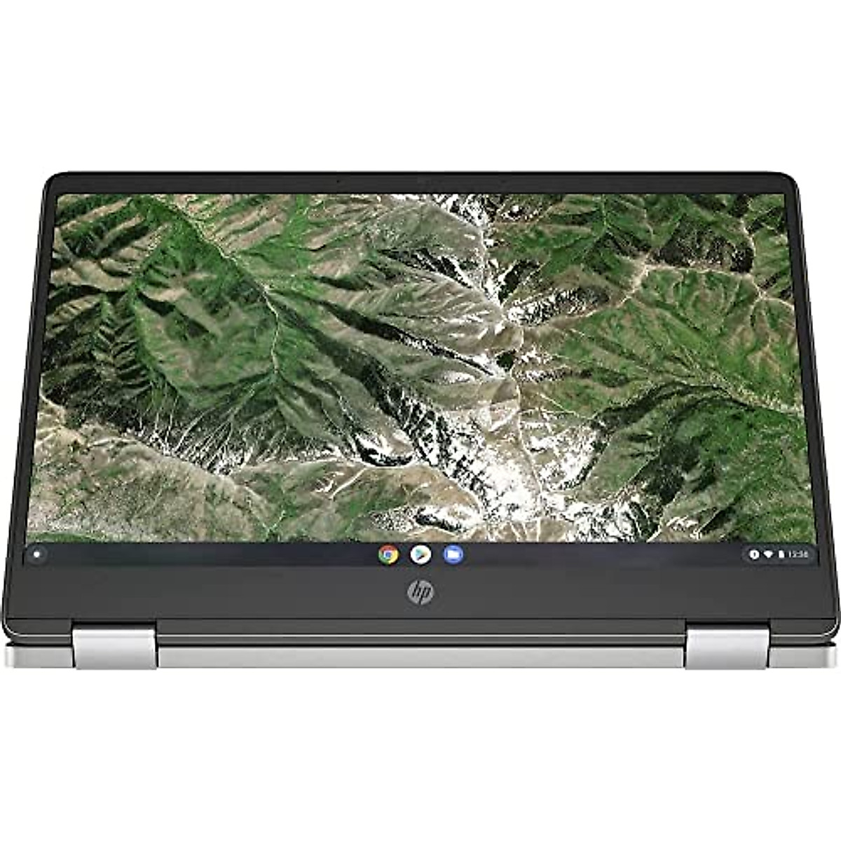 HP Newest Laptop X360 14a Chromebook 14in HD Touchscreen Intel Celeron 4GB DDR4 64GB eMMC WiFi Webcam Stereo Speakers Bluetooth 5 Chrome OS Silver Color (Renewed)