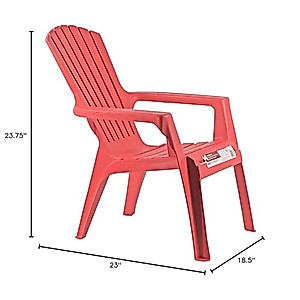 Adams Kids Red Polypropylene Adirondack Chair