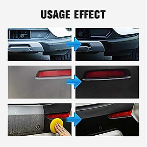 Car Plastic Parts Refurbish Agent 10ml - Coating Paste Maintenance Car Cleaner, Automotive Interior Plastic Part Retreading, Multi-Functional Restore for Car (3Pcs)