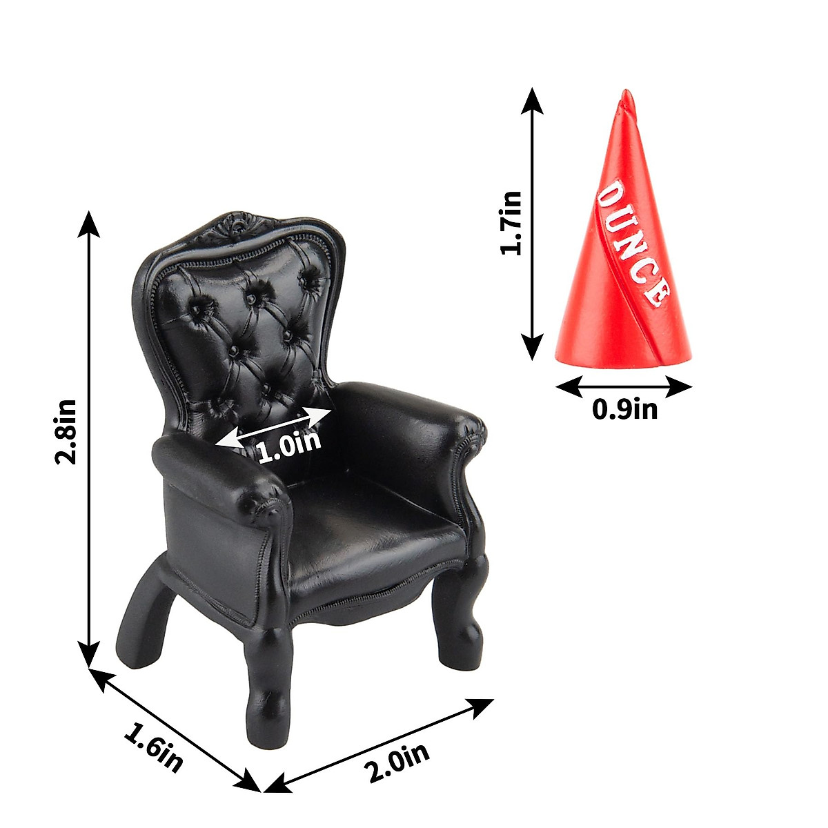 Cttasty Dice Jail, Time Out Chair and Dunce Hat, Accessories/Gift for Dungeons and Dragons, Punish Your Bad Dice in Our Chair of Shame