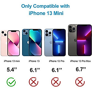 PNATEE Case for iPhone 13 Mini, Case Cute Cartoon White Butterflies for Girls, Unique Kawaii TPU Bumper Protective Case for iPhone 13 Mini (5.4 inch)