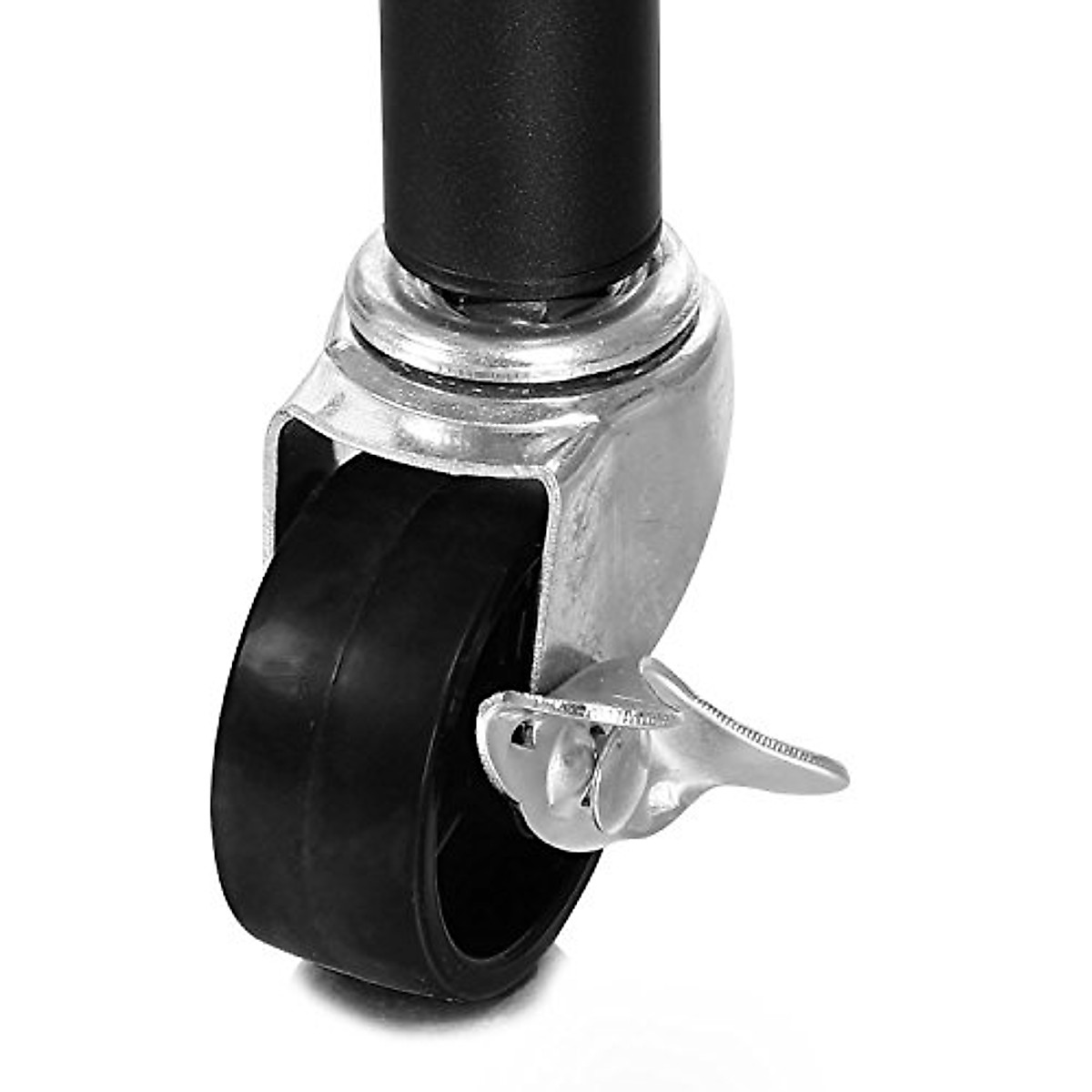 Oliote Rod Garment Rack 3 Tier Metal Wire Shelving Hang Large Rolling Movable Clothes Drying Rack with Lockable Wheels and Pair Side Hooks