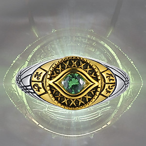 Eye of Agamotto Time Stone Infinity 18K Gold Plated 925 Sterling Ring (7)