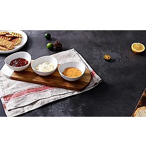 Sweese 10 Ounce Small Bowls and 4 Ounce Mini Bowls Set of 6, White