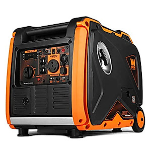 WEN 56450iX Dual Super Quiet 4500-Watt RV-Ready Portable Inverter Generator with Fuel Shut-Off and CO Watchdog Black