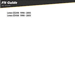 Scosche LS02B Compatible with 1998 - 2005 Lexus GS300 & GS430 Amplifier Bypass Harness (Non-Mark Levinson)