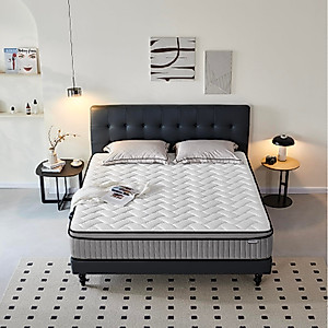 Full Size Mattress10 Inch - Medium Firm Full Size Mattress in a Box - Memory Foam Relieves Pressure - Individual Pocket Springs Provide Precise Support - Full Size Bed Mattress for Solo, Couples