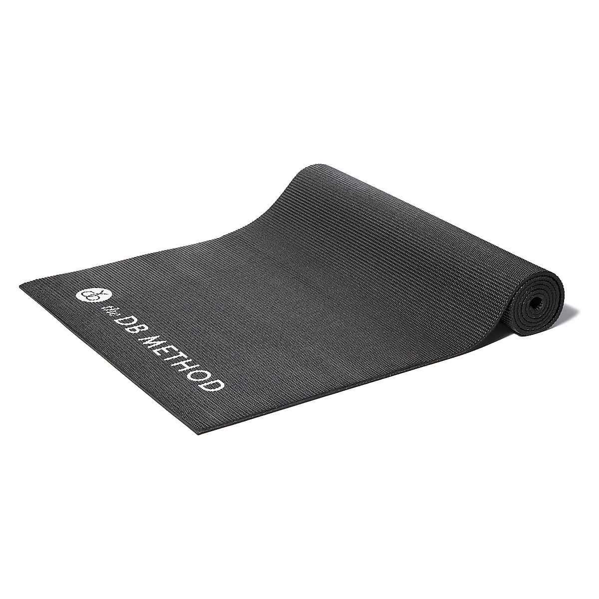 The DB Method Machine Yoga Mat for Home Gym Exercise Equipment Machine Stability, Non Slip Indoor Mat for Pilates, Stretching, Fitness, Bike or Squat Machine Floor Protector Mats, Black