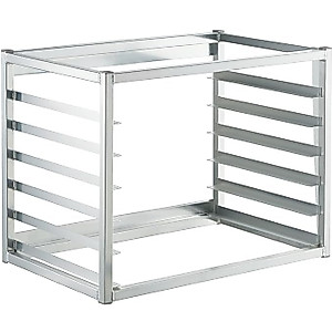 Express KitchQuip 28" x 18" x 21" Aluminum Wall Mounted Sheet/Bun Pan Rack | Fits 6 Full-Size Sheet Pans | Commercial-Grade Perfect for Bakeries, Restaurants, and Catering Kitchens | NSF Certified |