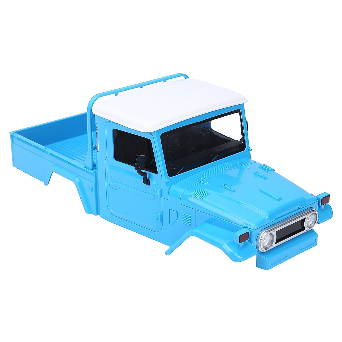 Dilwe RC Car Body Shell, Fernbedienung Pickup Karosserie DIY Modifikation Komponenten for MN45 1:12 RC Crawler, RC Car Body RC Accessories Spare Parts(Blue)