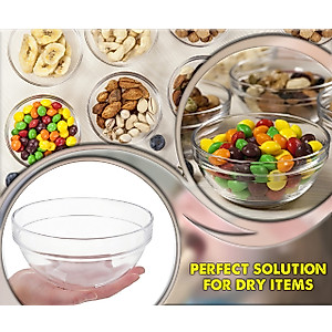 Salad Serving Bowl for Kitchens, Parties, Holidays, and Celebrations - Serving 9-inch Bowls - Reusable BPA free - 124 oz. Capacity, Set of 3