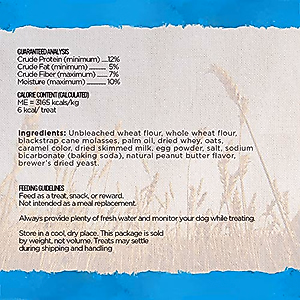 Blue Dog Bakery Natural Dog Treats, Doggie Paws, Grain Free Peanut Butter Flavor, 14.4oz (1 Count),Package may vary