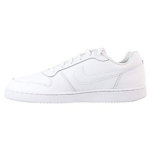 Nike Men's Ebernon Low Basketball Shoe, White/White, 12 Regular US
