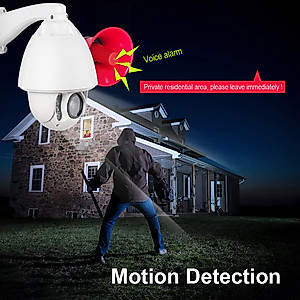 IMPORX Auto Tracking PTZ IP Live Camera, 36X Optical Zoom, 8MP 3840X2160 Outdoor IP66 Waterproof Camera, 500ft Night Vision, Motion Detection, Support Micro SD Card and P2P Support RTMP