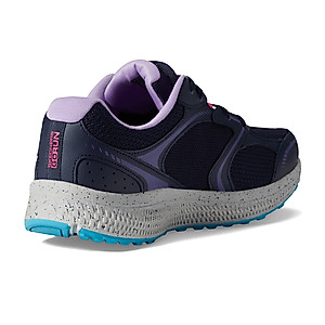 Skechers Women's GO Run CONSISTENT-Vivid Horizon Sneaker, Navy/Lavender, 9