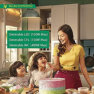 Smart Dimmer Switch by Martin Jerry | Rotary Design unlocks New Features, Trailing Edge dimmer Light Switch is Better Compatible with LED Bulbs, Needs Neutral Wire and 2.4G Wi-Fi