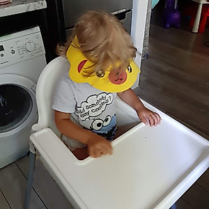 SUNTRADE Adjustable Visor Cartoon Shampoo Shower Bathing Protection Cap for Toddler, Baby, Kids, Children, Set of 3