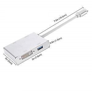 BRASSU 2 Type-c to hdmi+vga+dvi converters