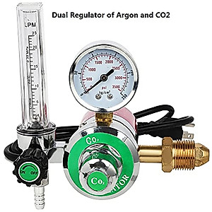 Homegreg Dual Gas (CO2 or Argon) Low Welding Cost 180 Amp Inverter Multi Process Welder MIG/TIG/Arc Stick 3 in 1 welding machine 110/220V dual voltage