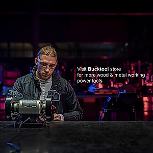 BUCKTOOL 8Inch Low-Speed Bench Grinder fit CBN Wheel Professional Wobble-free Wheel Grinder TDS-200C4HL