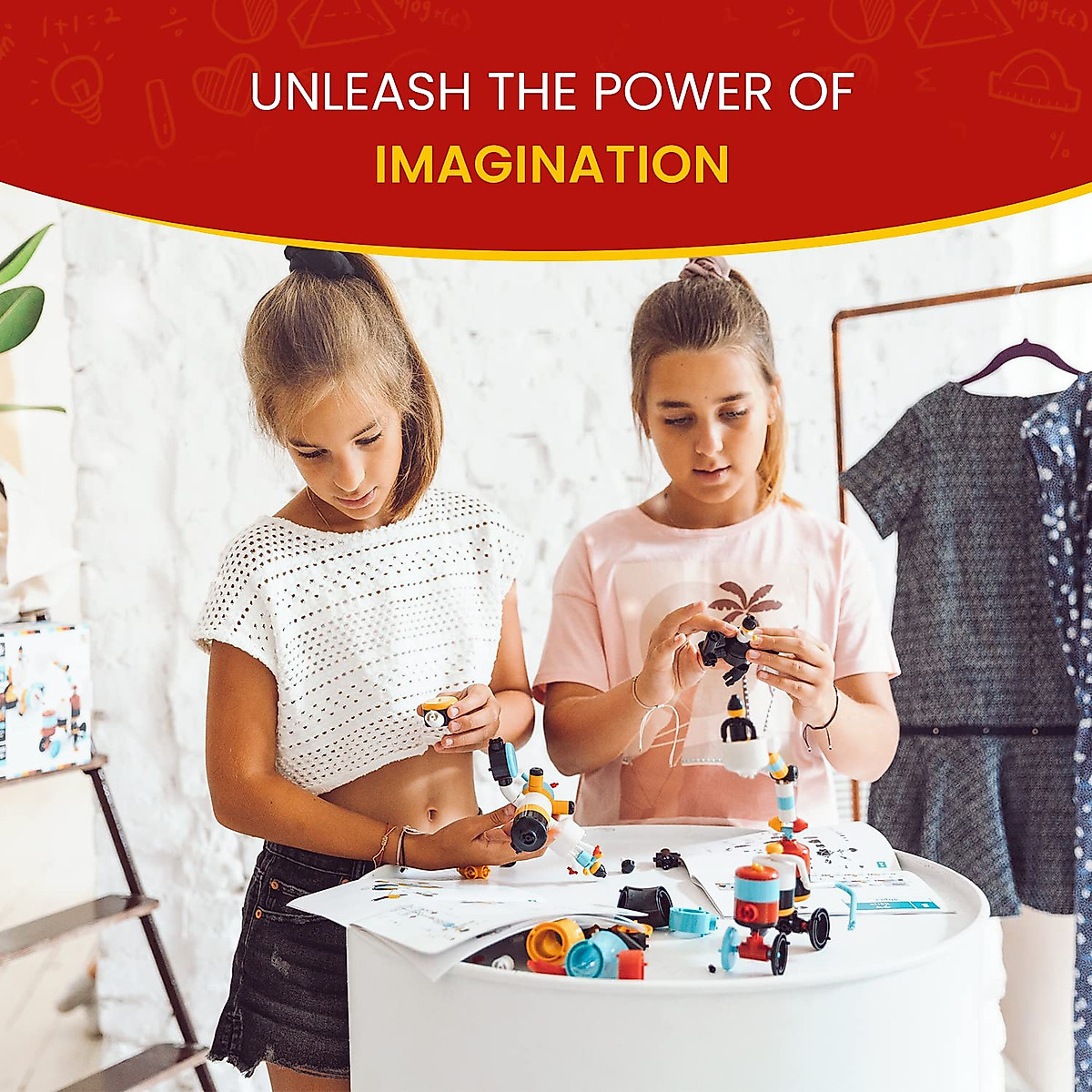 Tublock Challenger Set (SML 154 Pieces) | Creative & Educational Brick Building Toys for Girls & Boys | Easy to Connect Building Bricks Set | Innovative Curved Bricks for Building with Movable Pieces