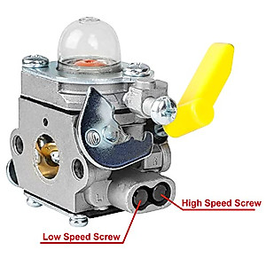 Huztl CS26 Carburetor for Ryobi SS26 RY28000 RY28020 RY28040 RY09053 RY28021 RY28025 RY09056 RY09055 RY34440 26CC Trimmer Brushcutter Weed Wacker Parts