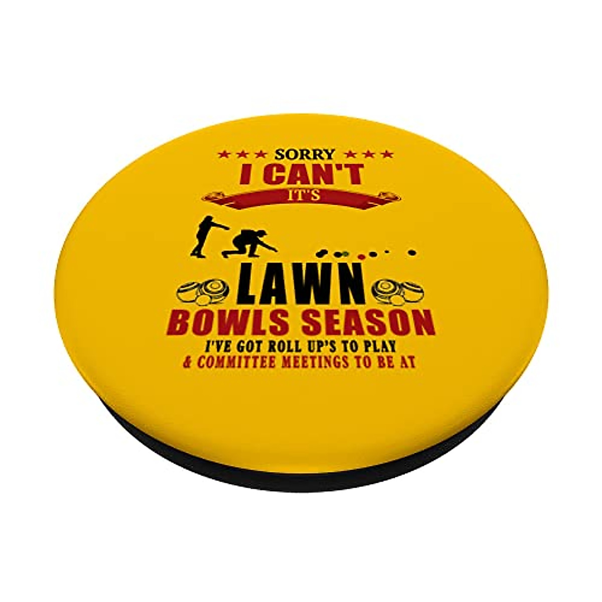 Lawn Bowls Idea For Women & Novelty Lawn Bowling PopSockets Swappable PopGrip
