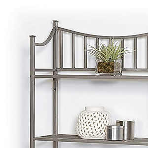 Zenna Home 9065NN Bathroom Spacesaver, Satin Nickel 9.5D x 25.19W x 66.38H in