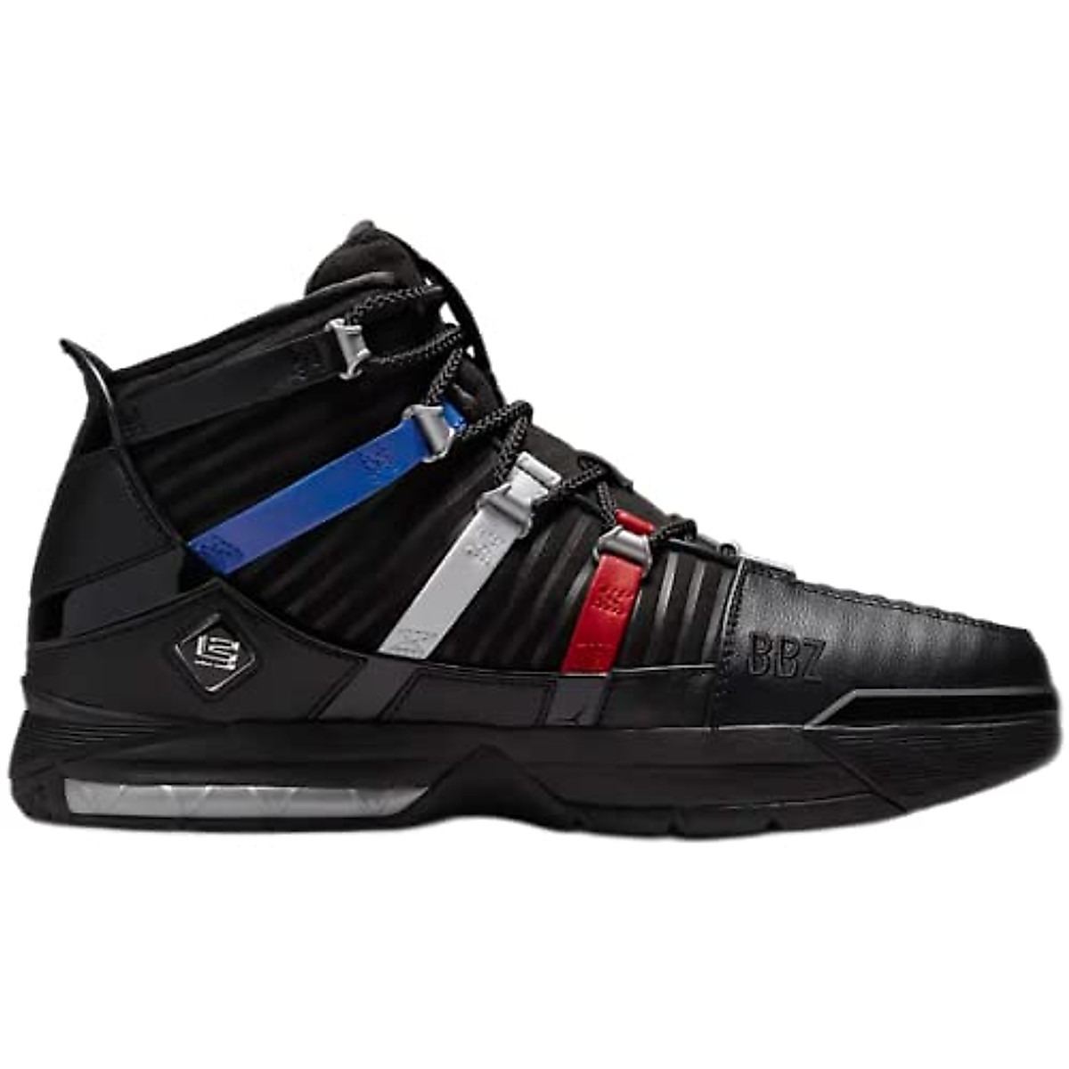 Nike Zoom Lebron III QS Black/Metallic Silver/University 9 D (M)