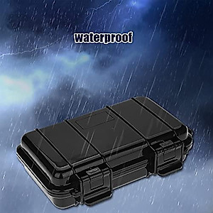 Outdoor Shockproof AntiPressure Airtight Survival Case Waterproof Container Storage Carry Box Sealed Case Fishing Carry Box (C) everyday carry waterproof box