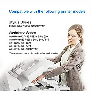 LxTek Remanufactured Ink Cartridge Replacement for Epson 126 T126 to use with WF-7510 WF-3520 WF-3540 WF-3530 WF-7510 Workforce 545 645 845 630 840 Printer (4 Black, 2 Cyan, 2 Magenta, 2 Yellow)