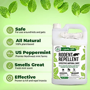 Mighty Mint Gallon (128 oz) Rodent Natural Peppermint Oil Spray