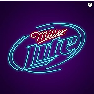 36" VIVID SIGN New Millers Lite Beer Cute Super Bright Wall Decor Light Vivid LED Neon Sign Lamp 36ML107